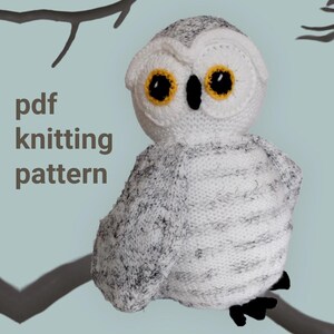 Twit Twoo Snowy Owl Toy Knitting Pattern PDF Digital Download - Etsy