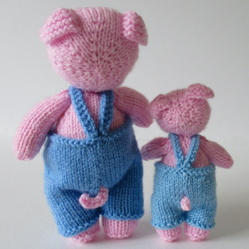 Pop and Pip Pigs Toy Knitting Patterns - Etsy