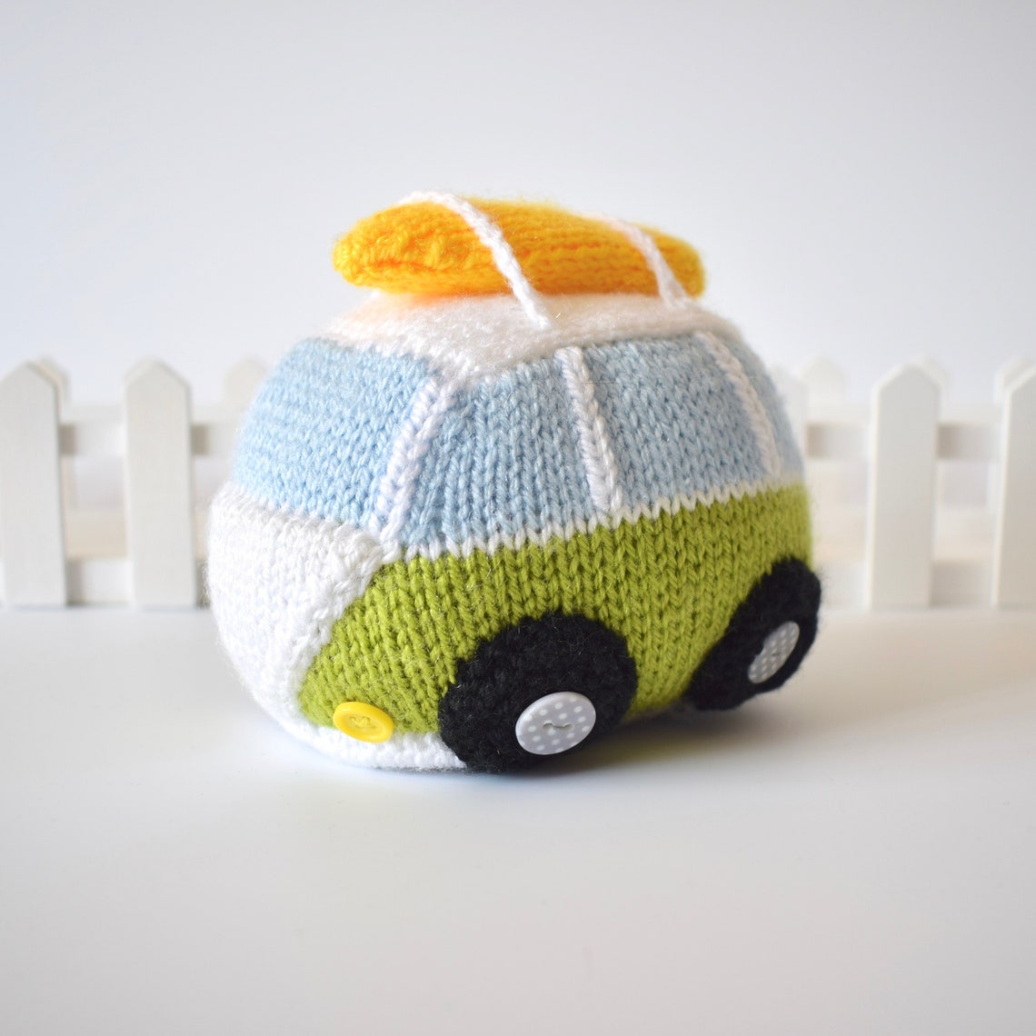 Surf's up Camper Van Toy Knitting Pattern - Etsy