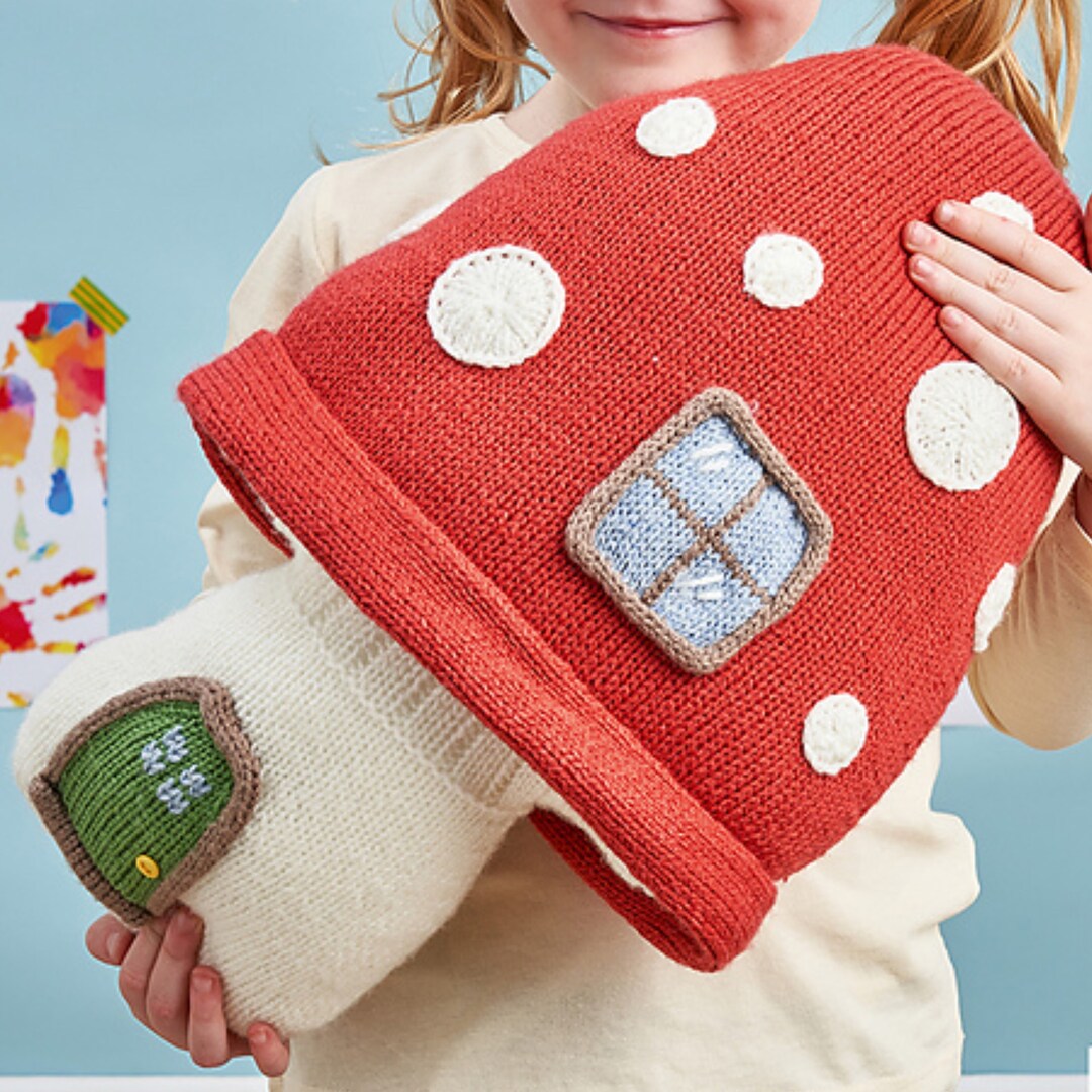 Toadstool Cushion Pdf Knitting Pattern Digital Download - Etsy