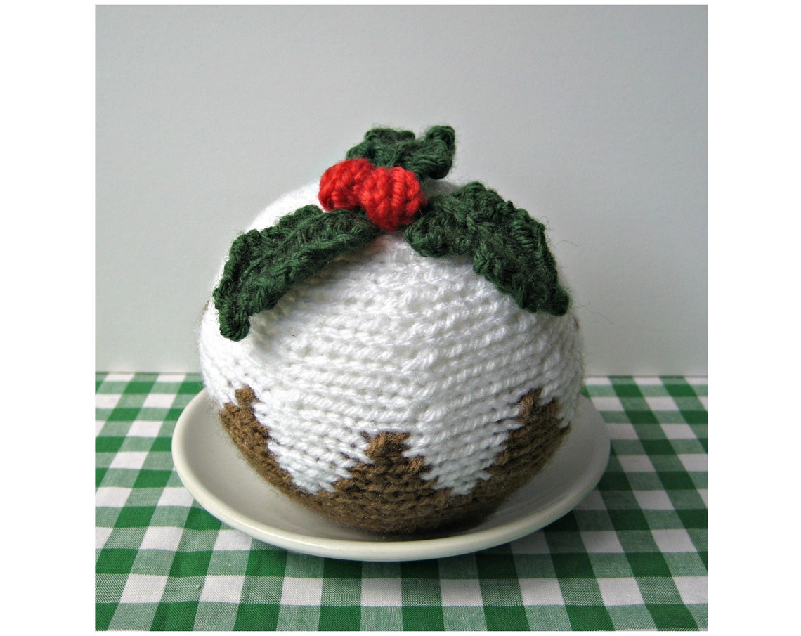 Christmas Pudding Toy Food Knitting Pattern - Etsy UK