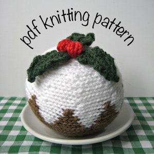 Christmas Pudding Toy Food Knitting Pattern - Etsy