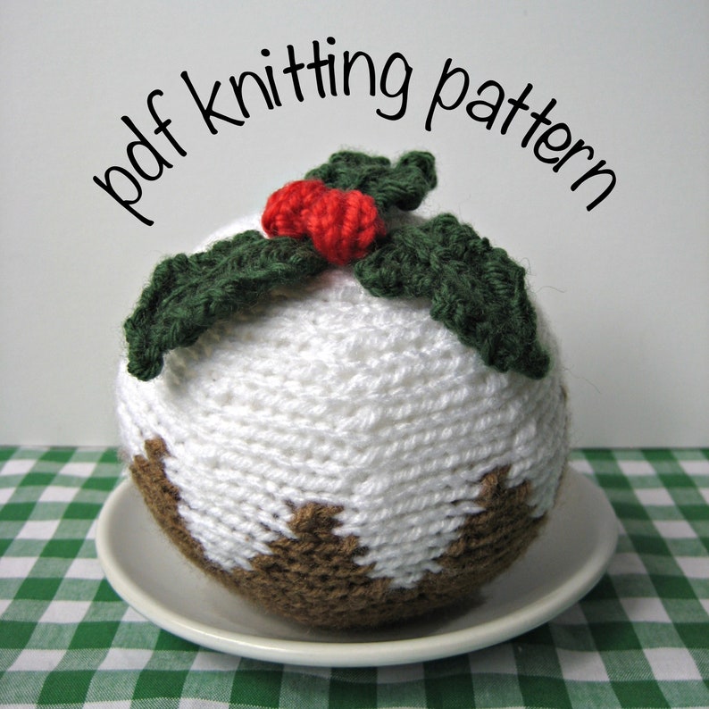 Christmas Pudding Toy Food Knitting Pattern - Etsy UK
