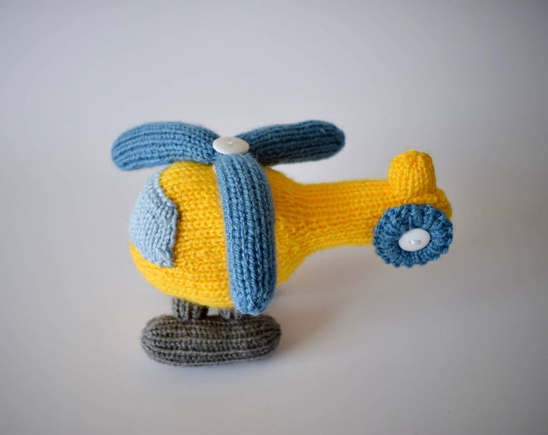 Helicopter toy knitting pattern | Etsy