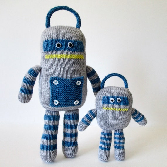 Robots Toy Knitting Patterns | Etsy UK