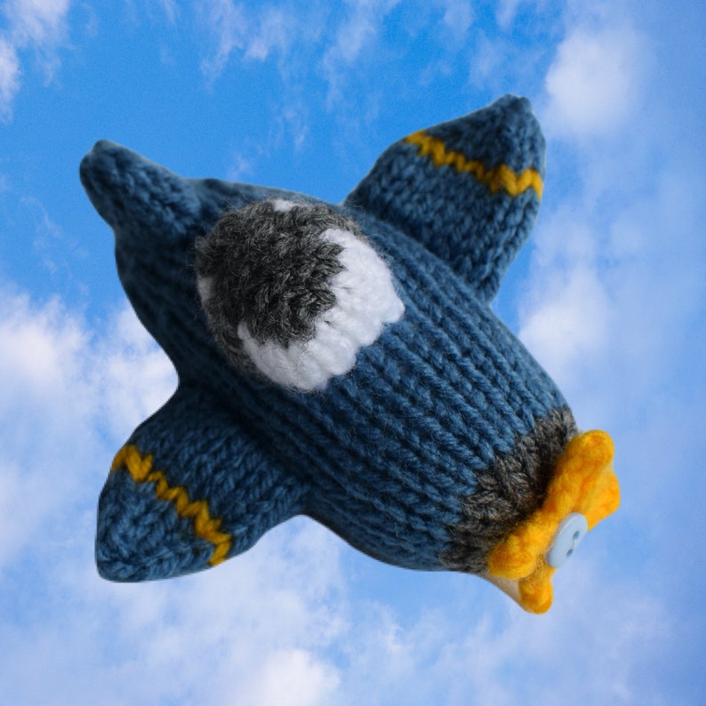Dinky Plane Knitting Pattern - Toy Aeroplane - PDF Download - Etsy