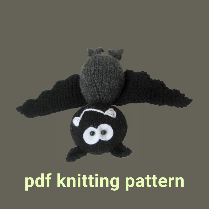 Billy the Bat Toy Knitting Pattern - Etsy UK