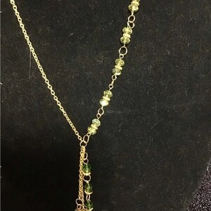 Gold Chain With Crystal Necklace 4 Colors Available - Etsy