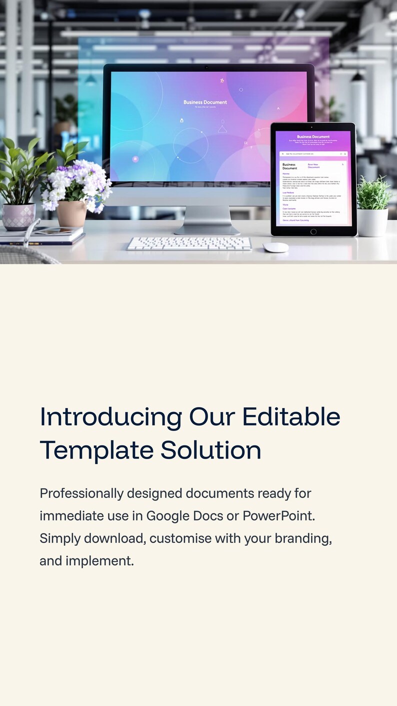 Workstation Ergonomics Training Powerpoint Template (digital Download ...