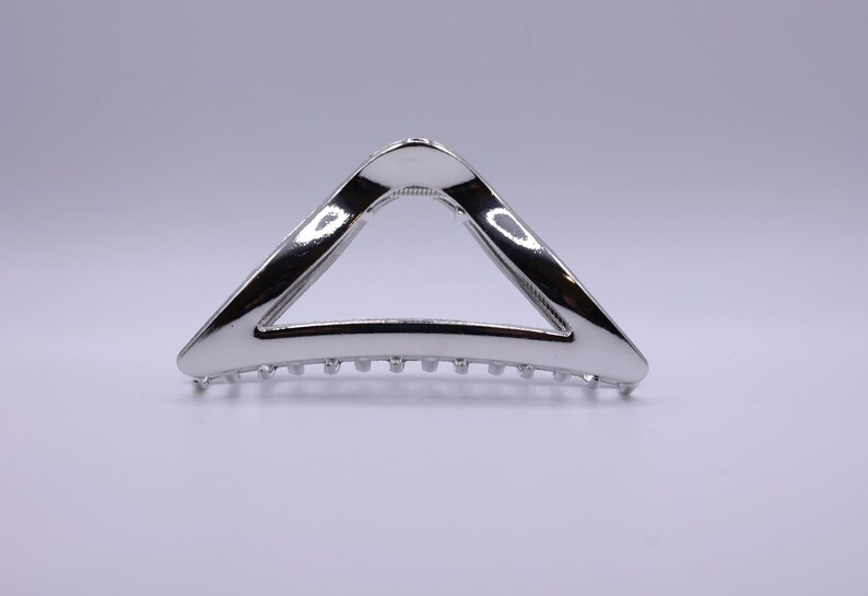 Gold Large Triangle Hair Claw Clips for Women, Strong Hold Metal Claw ...