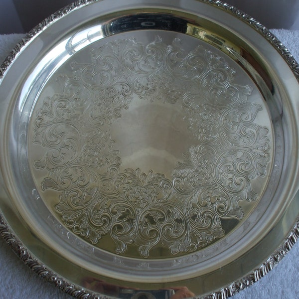 Oneida Silver Plate Tray - Etsy