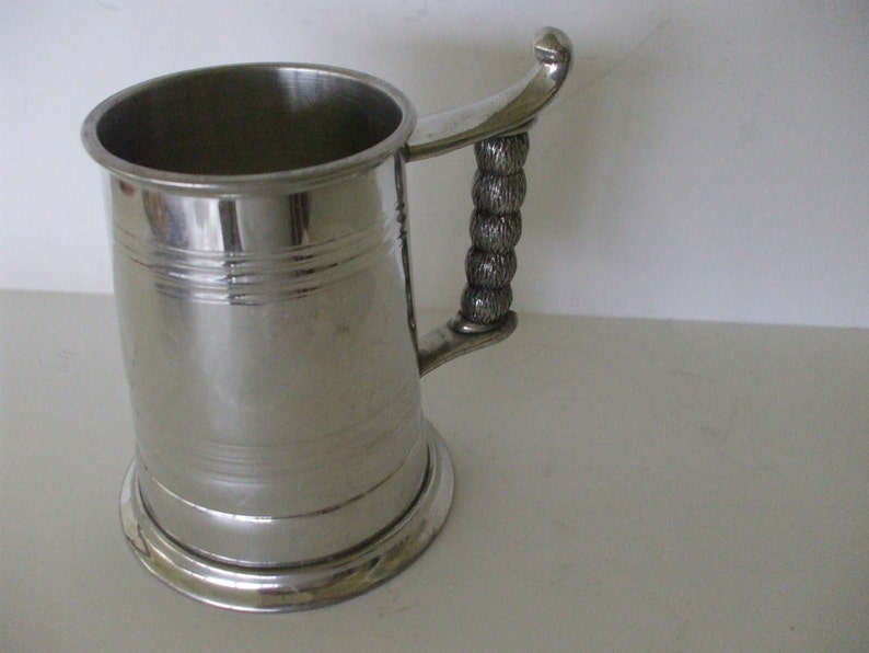 Sheffield Pewter Tankard, Hand Crafted - Engraved JOHN - Made in ...