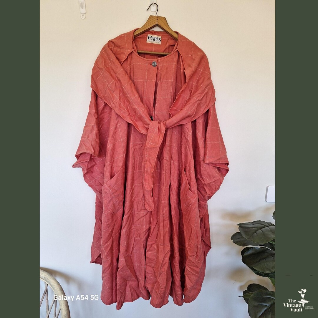 Vintage House of Capes Hooded Cape - Australian Made - Oversized Cloak ...