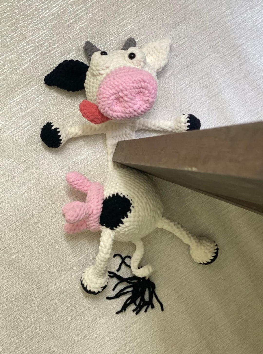 Cow Door Stopper, PDF Cow Door Stop Crochet Cow Door Stopper, Amigurumi ...