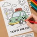 Vehicle Coloring Pages, Transportation Coloring, Printable Coloring ...