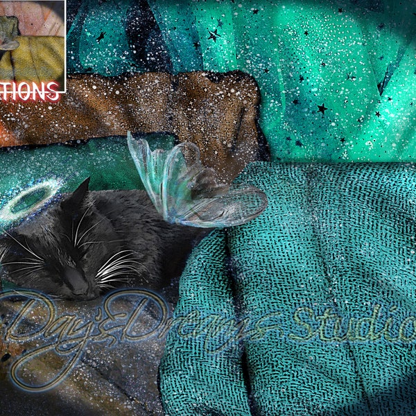 Cat Angel Statue - Etsy