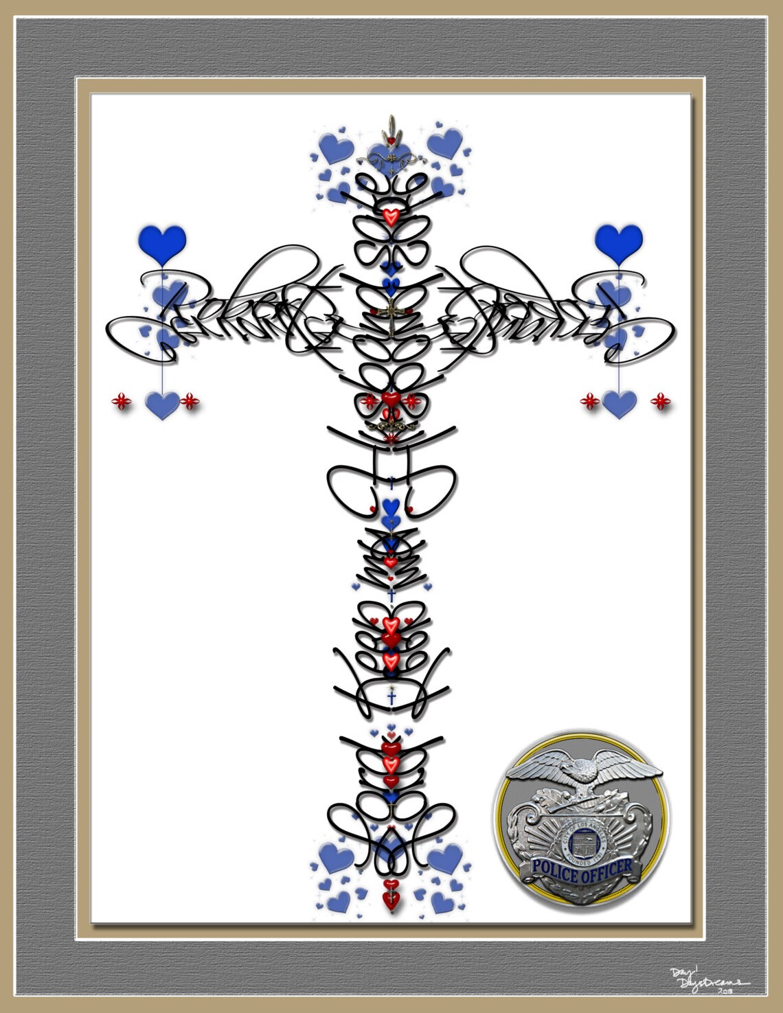 U.S. Military Prayer Custom Name Cross Soldier Active Duty - Etsy