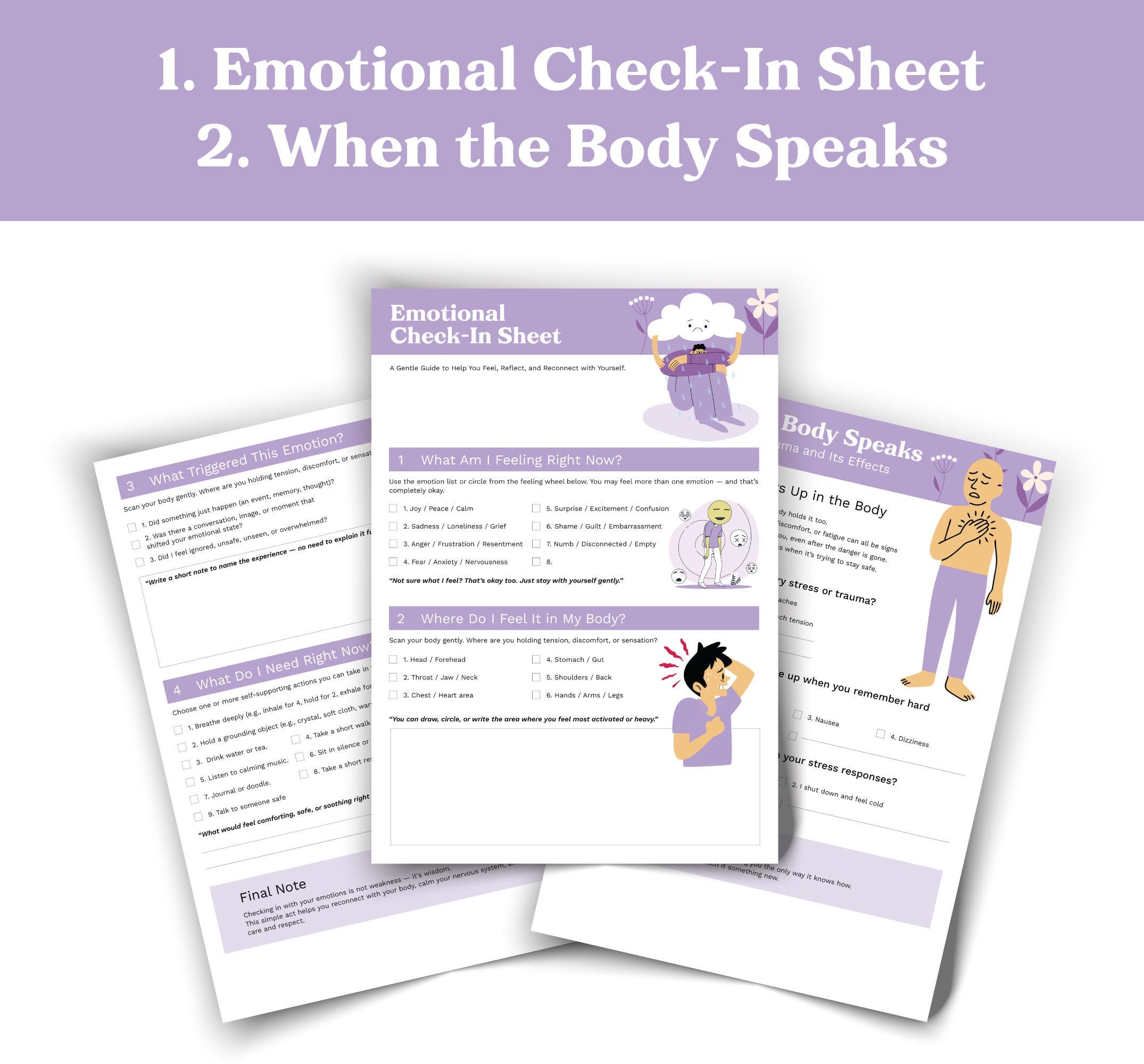 The Body Keeps the Score: Complete Bundle | Trauma Therapy Printable ...