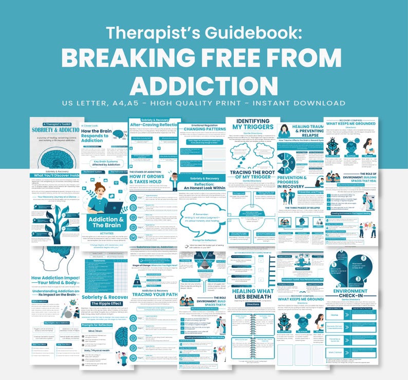 Sobriety & Addiction Recovery Mega Bundle | Substance Use, CBT Tools ...