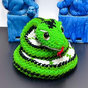 Green Striped Snake Crochet Pattern – PDF Amigurumi Snake Pattern - Etsy