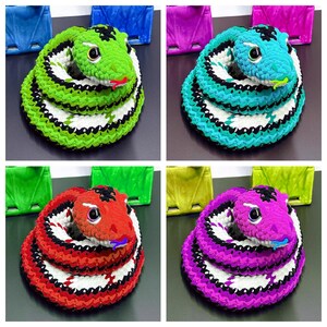 Green Striped Snake Crochet Pattern – PDF Amigurumi Snake Pattern - Etsy