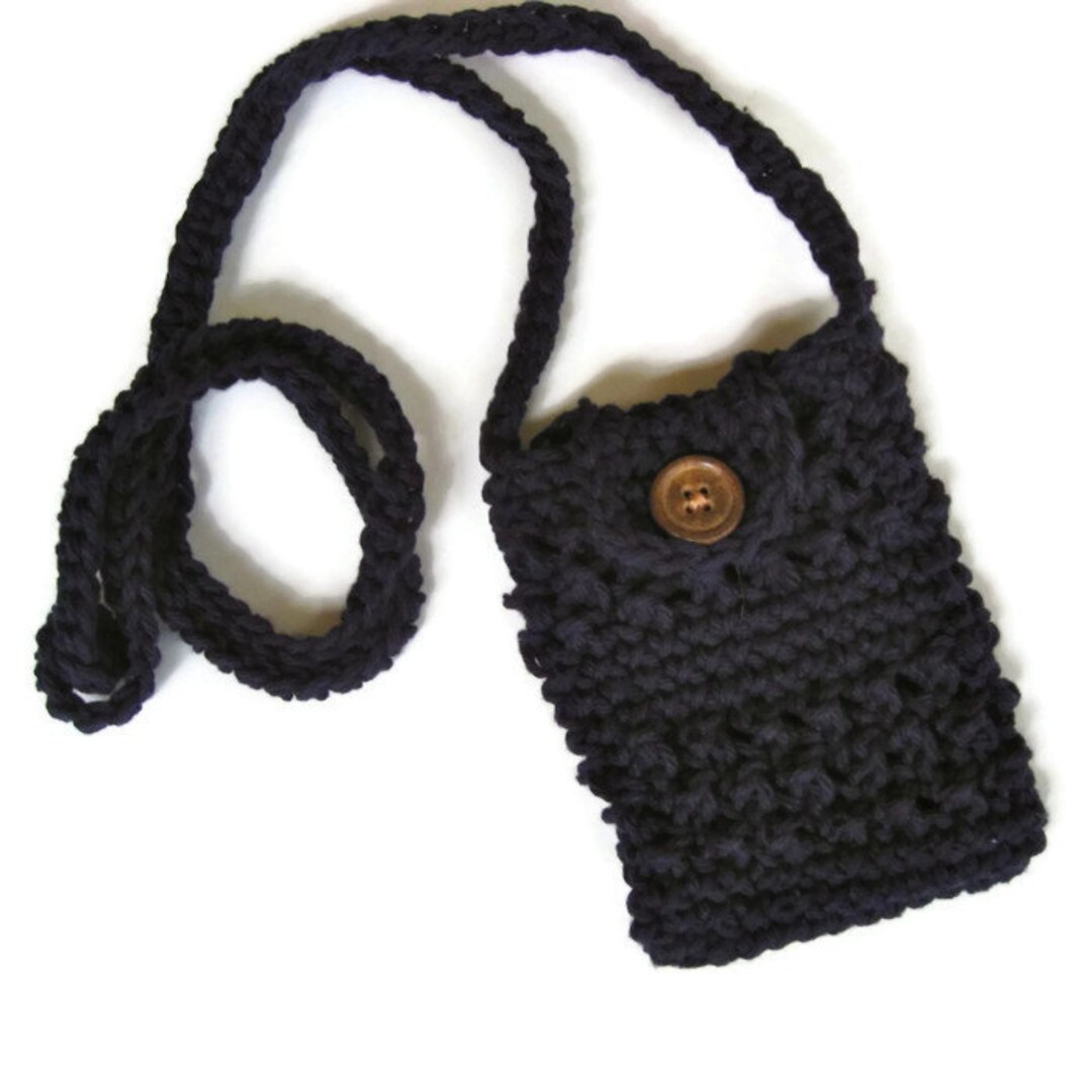 Crocheted Small Purse for Iphone/smartphone With Cross-body Strap in ...