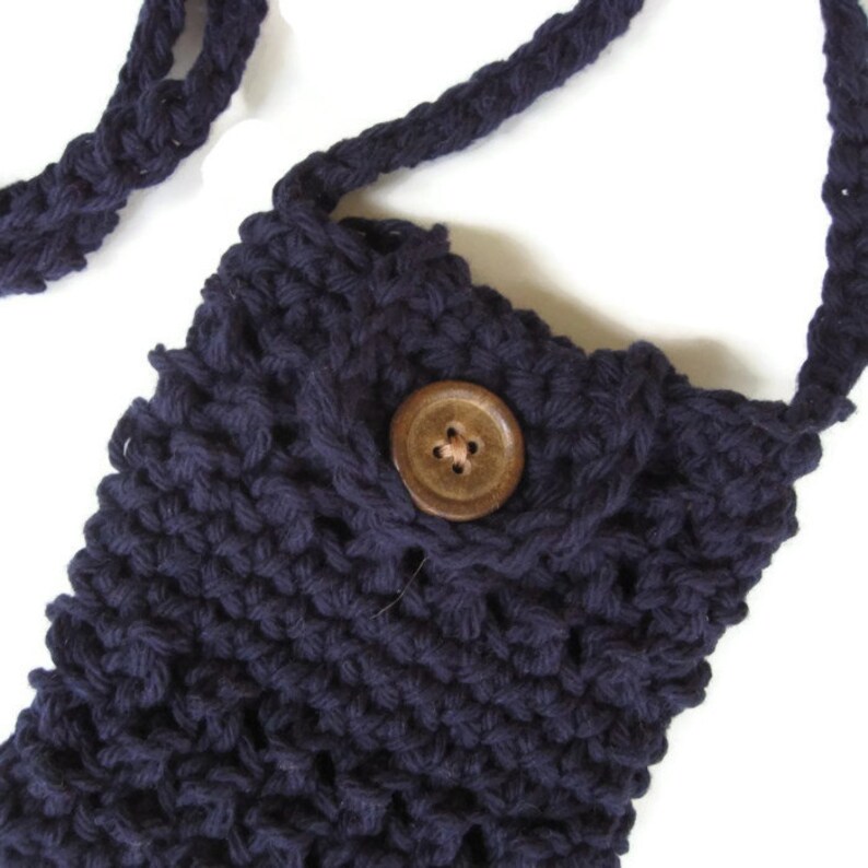 Crocheted Small Purse for Iphone/smartphone With Cross-body Strap in ...