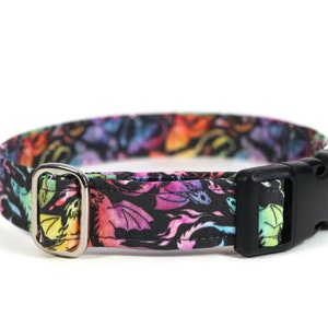 Rainbow Dragons Collar Custom Dog Collar Martingale - Etsy