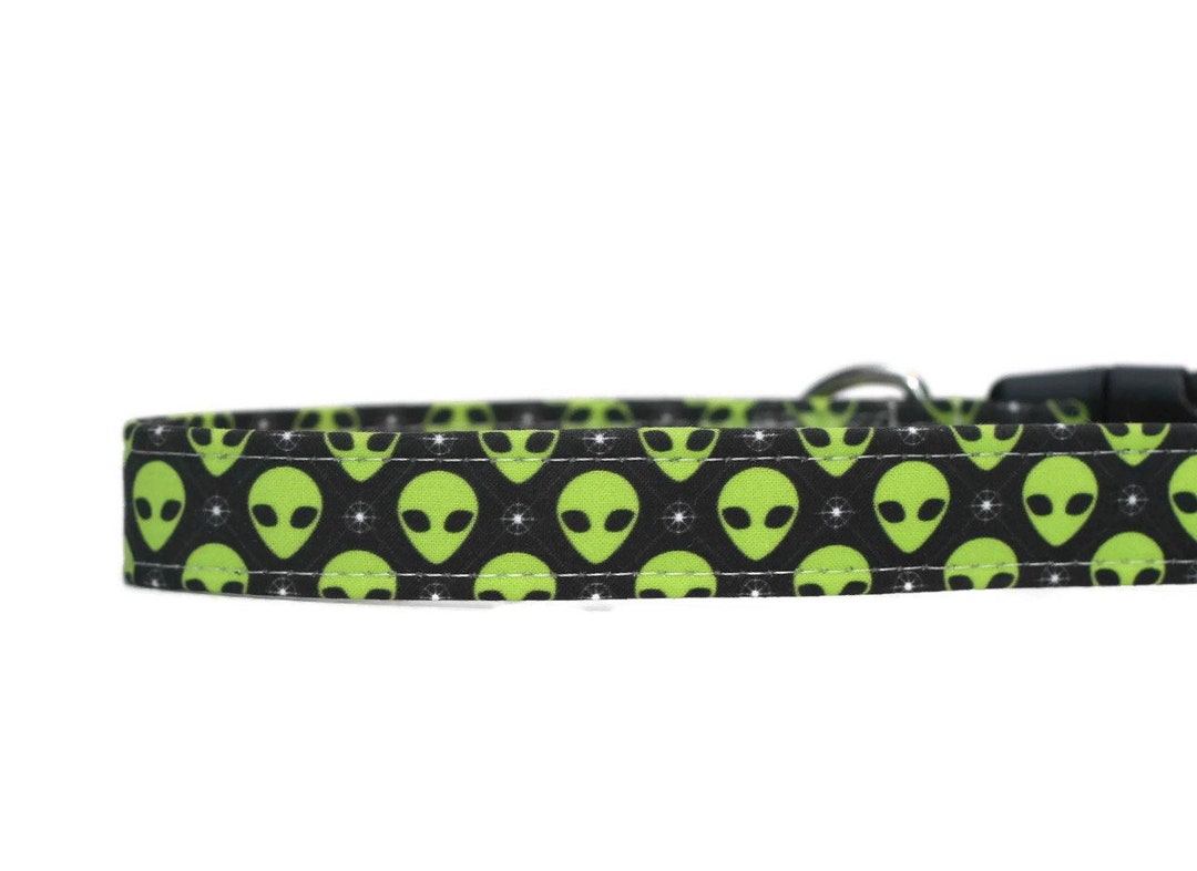 Green Aliens Dog Collar - Custom Dog Collar - Martingale - Pet ...