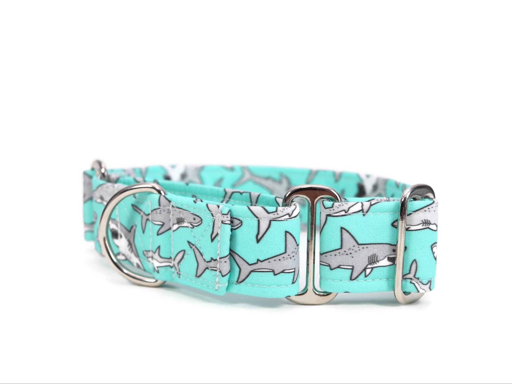 Great White Sharks Dog Collar Martingale Custom Dog Collar | Etsy