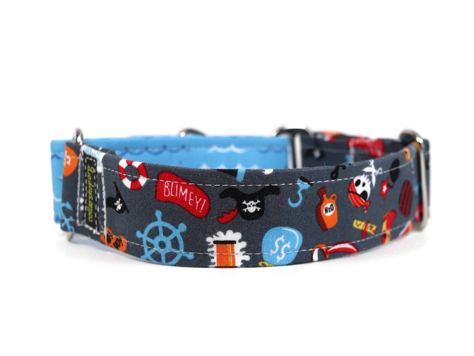 Pirates and the Sea Martingale Dog Collar Custom Dog Collar - Etsy