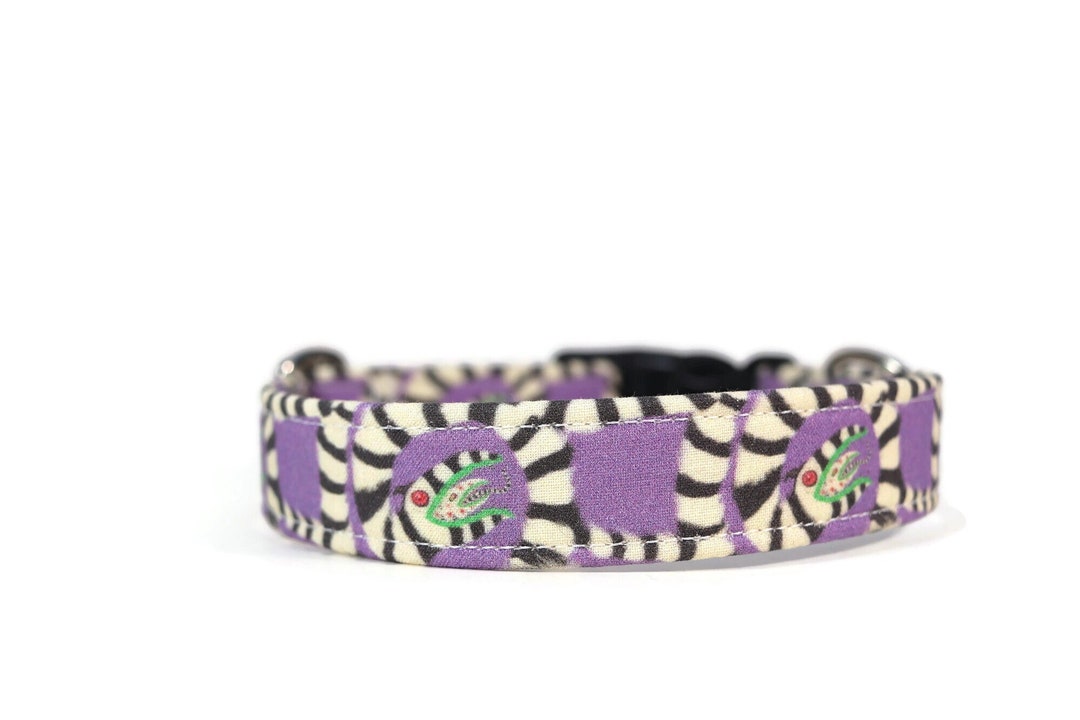 Sandworm Dog Collar - Beetlejuice Collar - Custom Dog Collar - Buckle ...