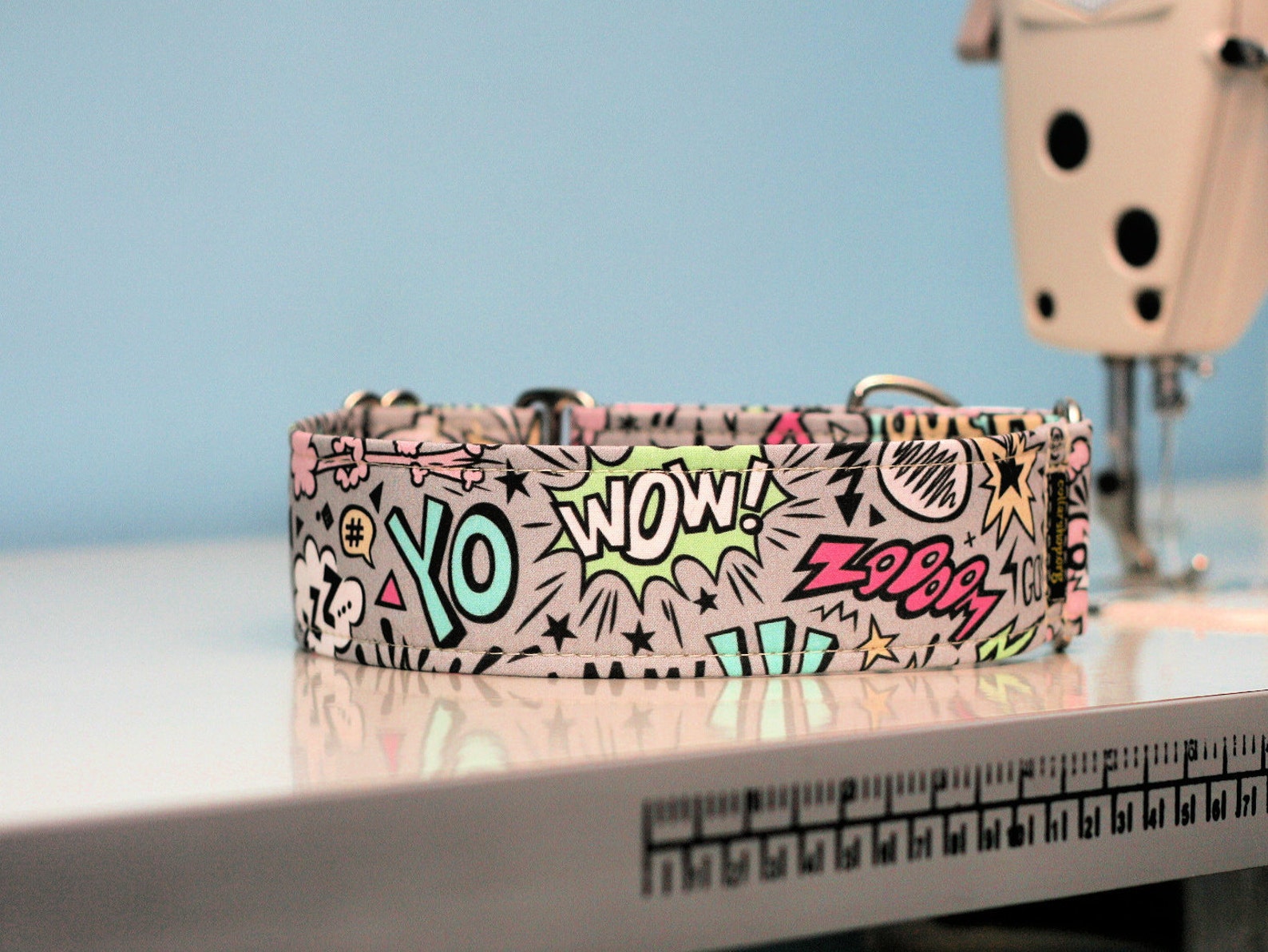 Gray Comics Dog Collar Custom Dog Collar Martingale Pet | Etsy