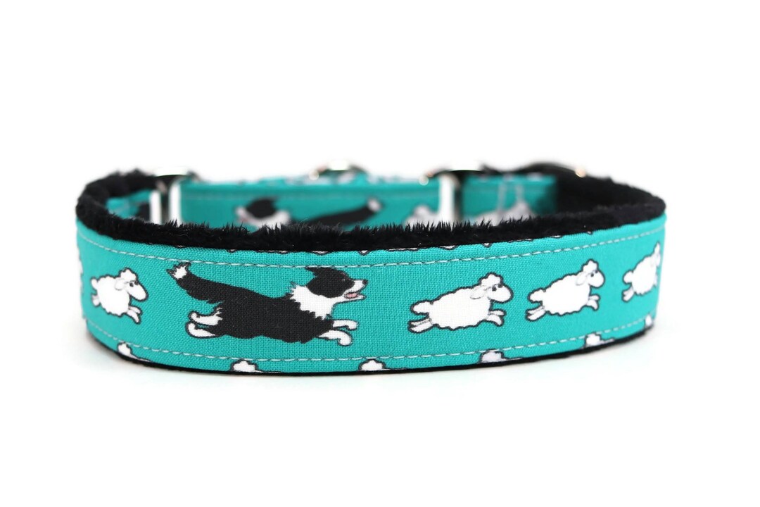 Border Collies and Sheep Dog Collar - Custom Dog Collar - Martingale ...