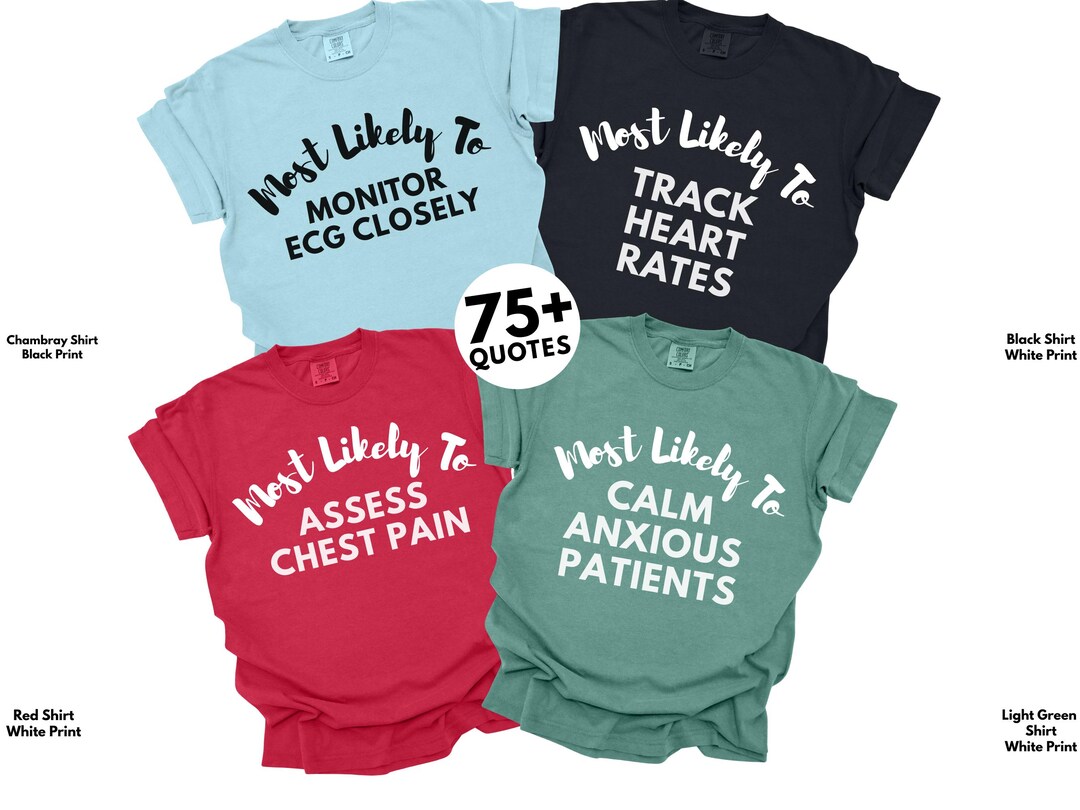 Telemetry Nurse Shirt, Cardiac Monitor Tech, Telemetry Tech Week Gift ...