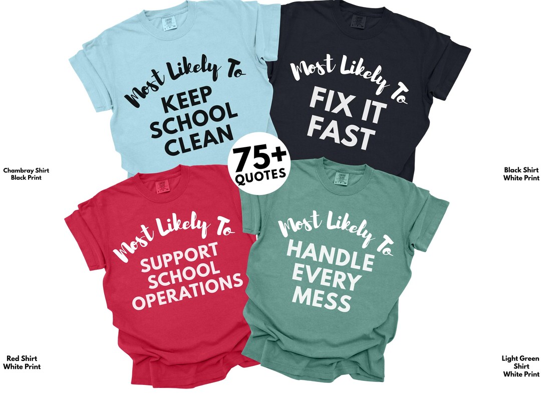 School Custodian Shirt, Janitor Staff Appreciation Gift, School ...