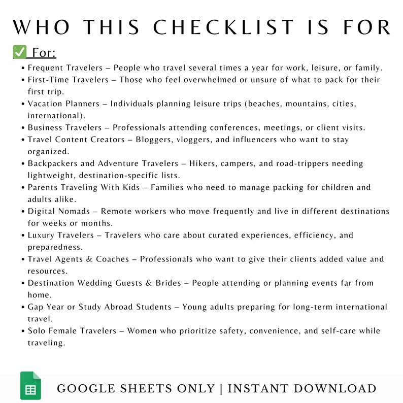 Jungle Safari Travel Packing List Planner Short City Custom Holiday ...