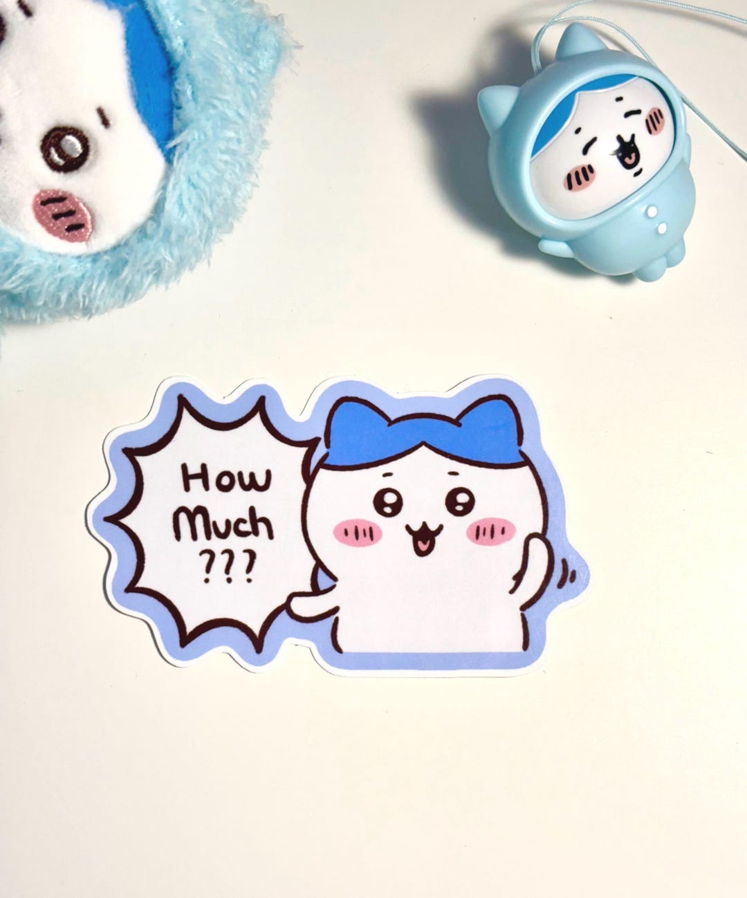 Chiikawa Hachiware Sticker: "how Much???" Waterproof Vinyl Decal - Etsy