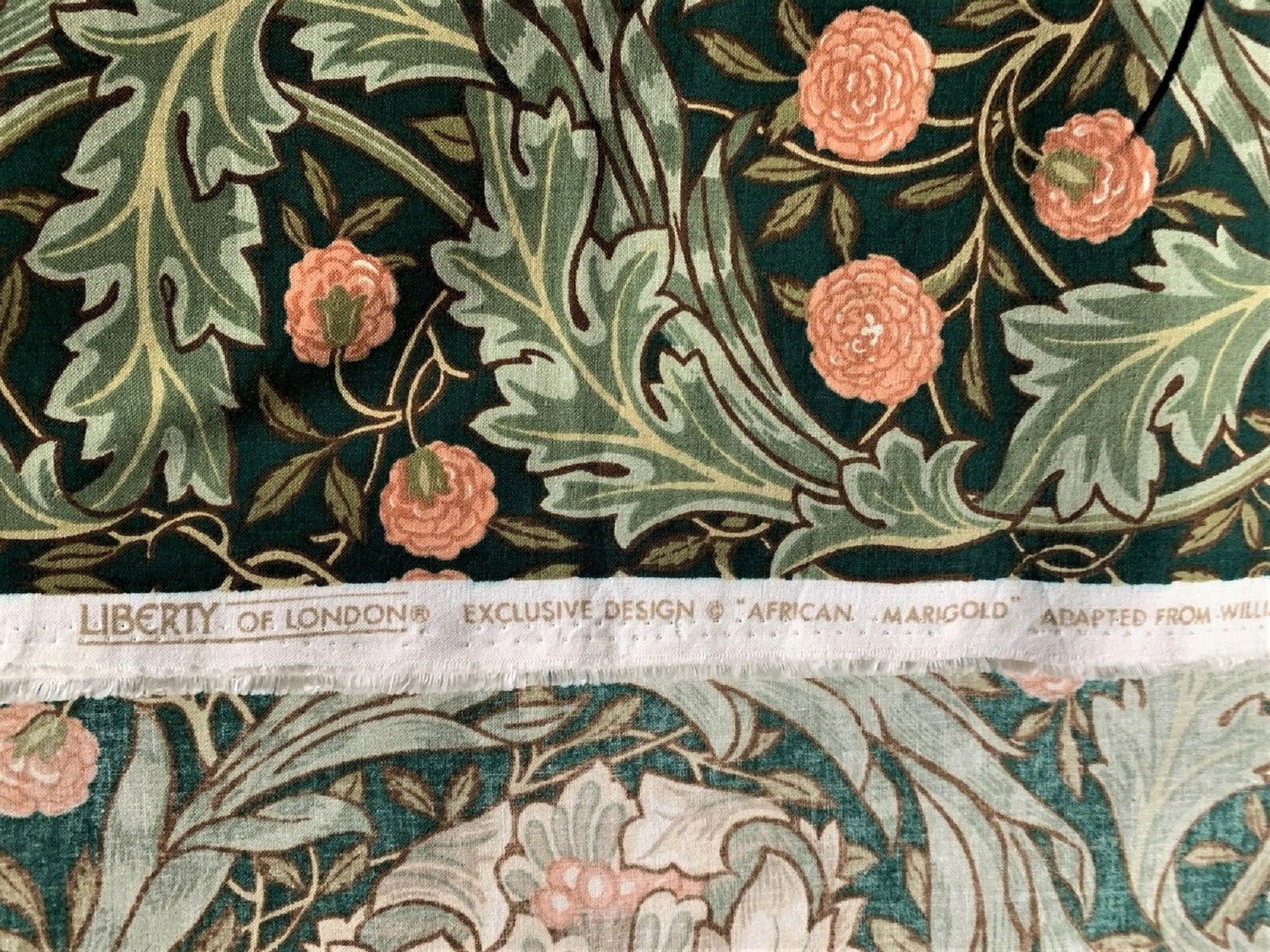 Liberty William Morris African Marigold Mid 80s Arts and - Etsy