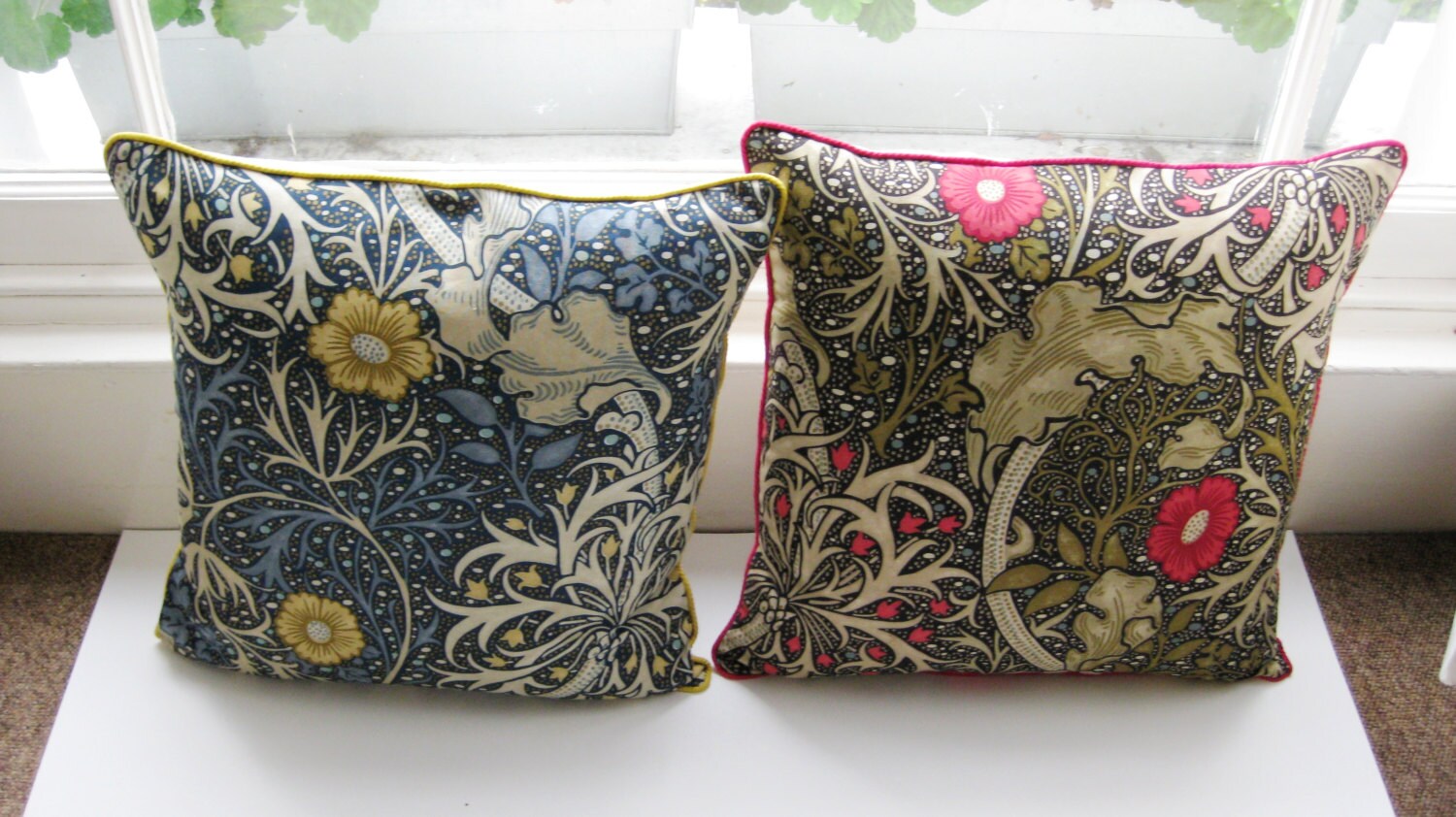 William Morris seaweed Arts and Crafts Teal | Etsy