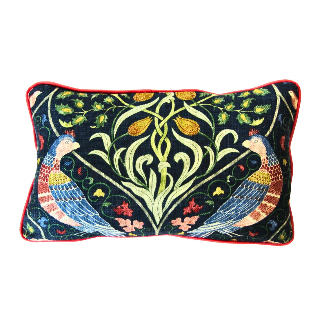 Morris and Co Seasons by May, Arts and Crafts, Navy, Pink and Blue ...