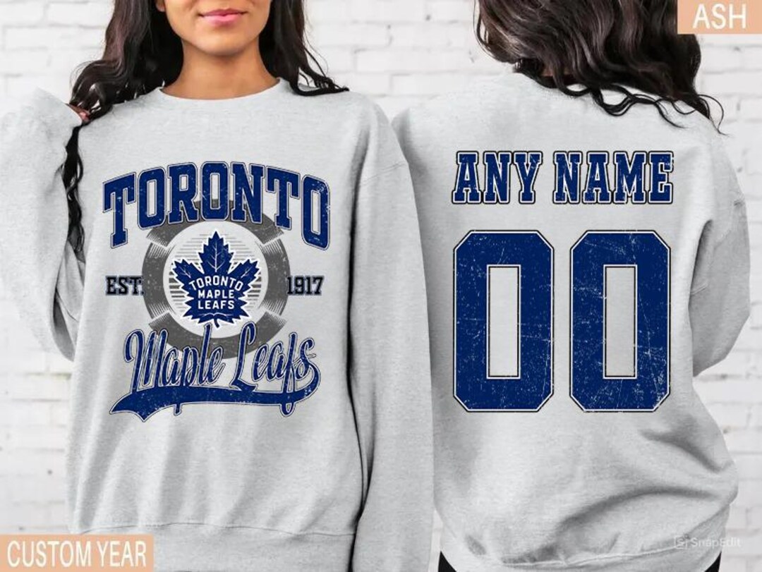 Personalized Name and Number Toronto Maple Leafs Sweatshirt, Toronto ...