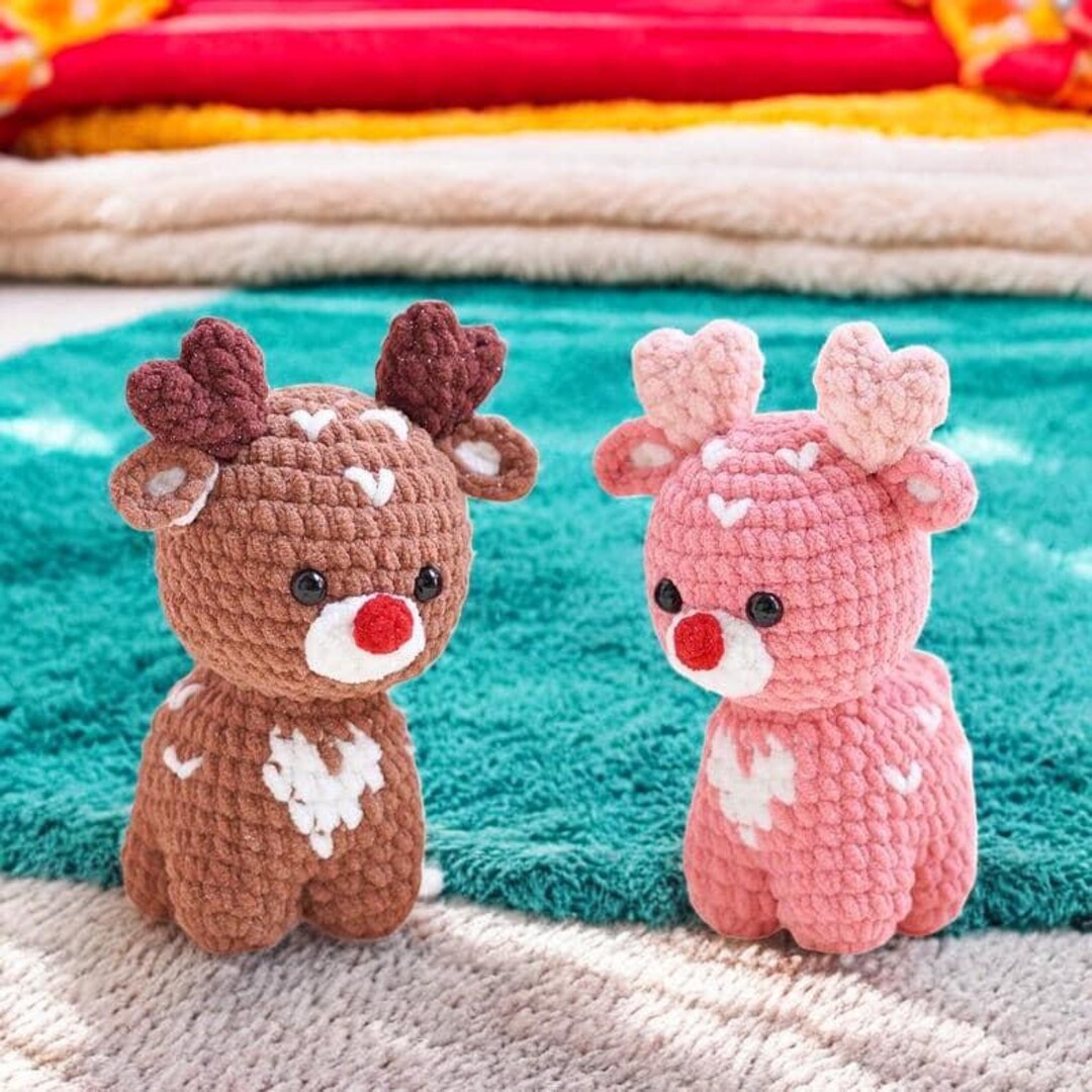 Reindeer Crochet Pattern Pdf, Reindeer Amigurumi Crochet Patterns ...