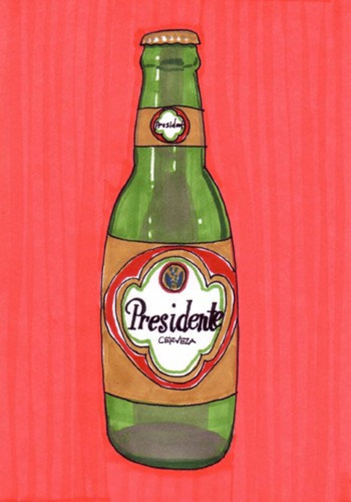 Presidente-5x7 Inch Print From Original Illustration - Etsy
