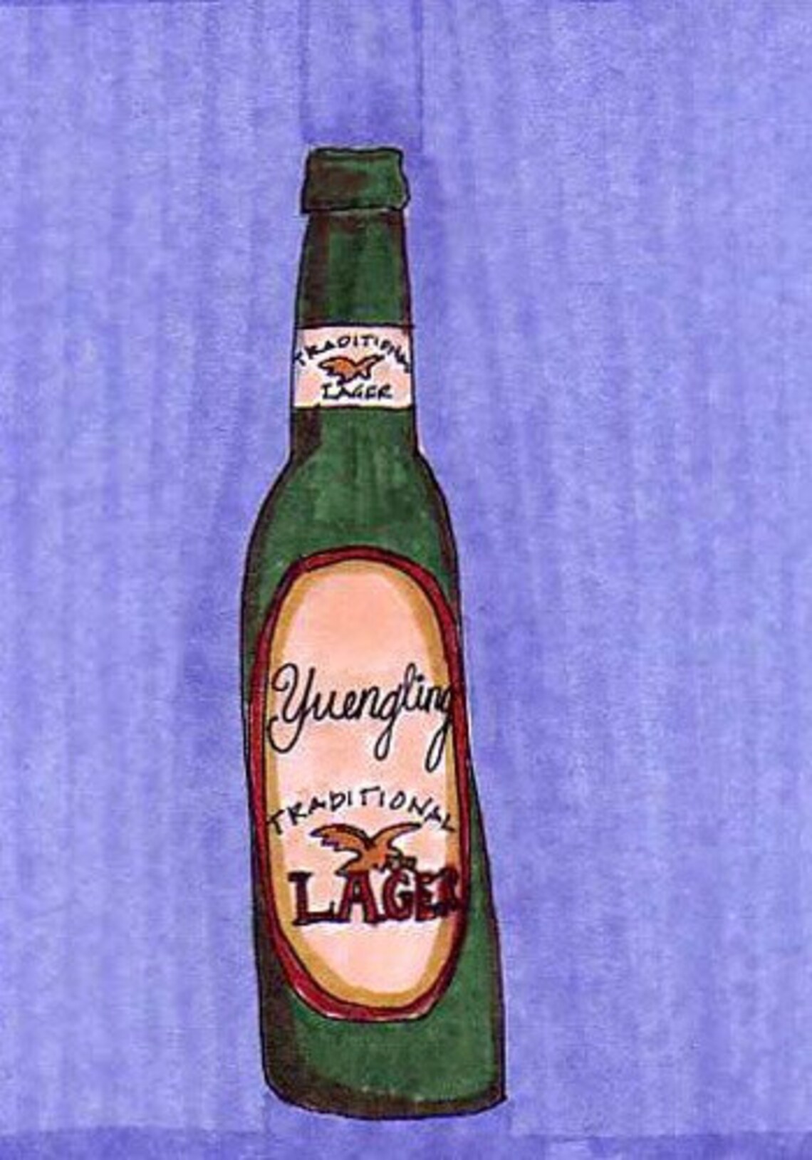 Yuengling-5x7 Inch Print From Original Illustration - Etsy