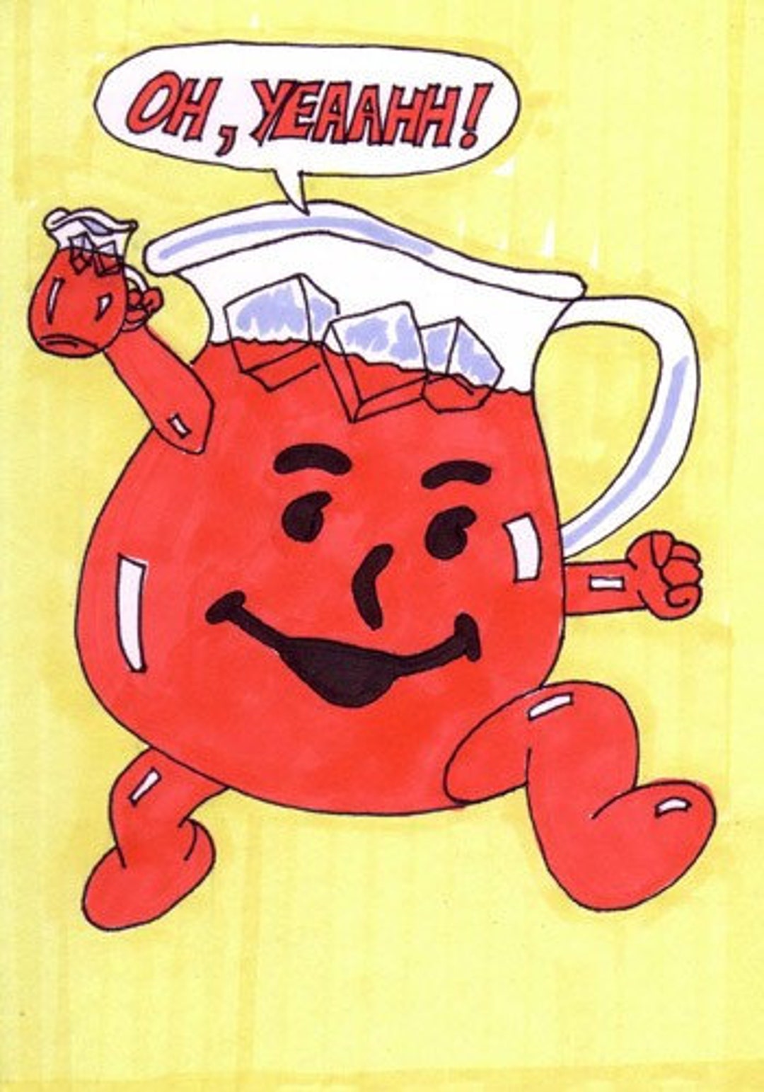 Kool-aid-5x7 Inch Print From Original Illustration - Etsy