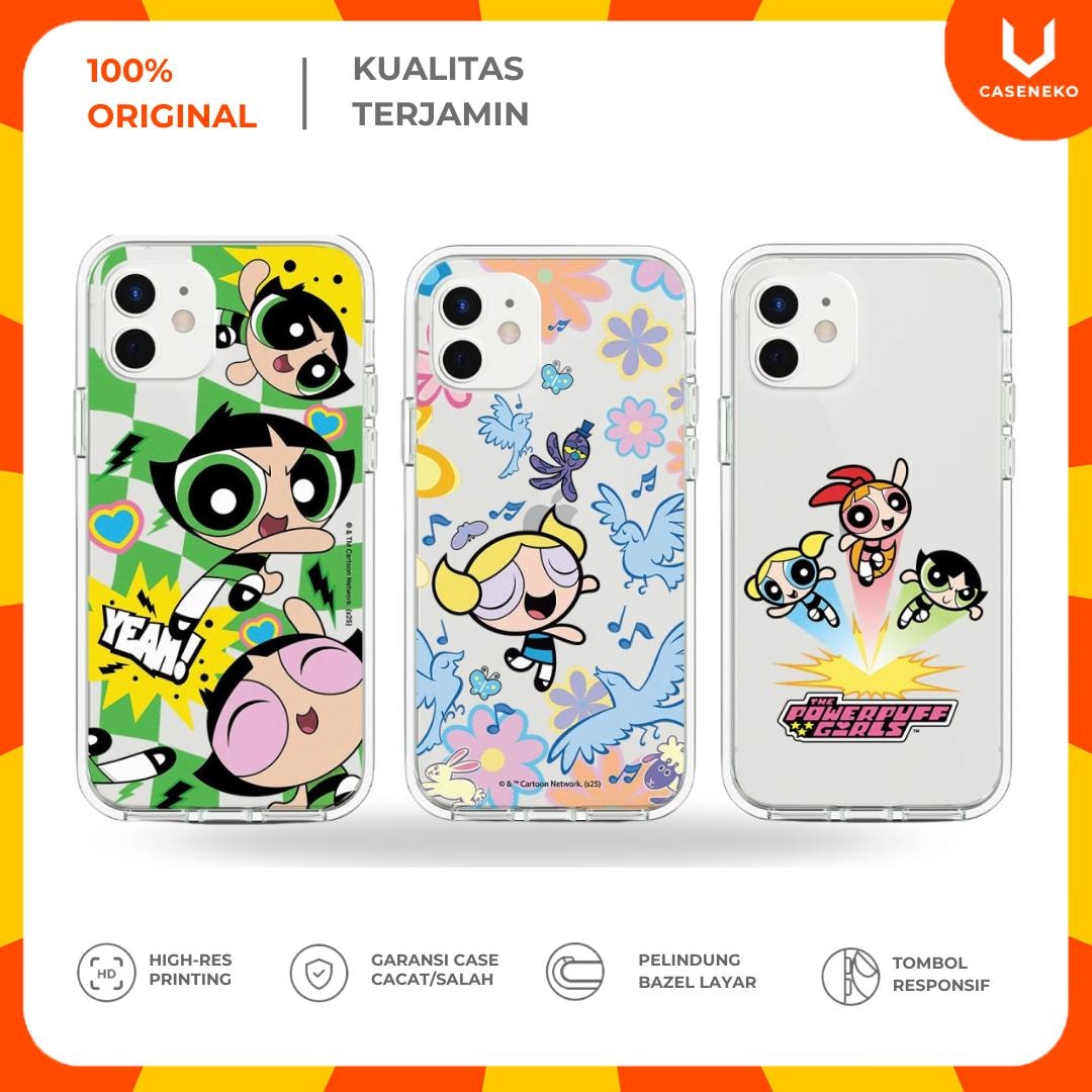Casing the Powerpuff Girls PPG Buttercup, Bubbles, Blossom Phone Case ...