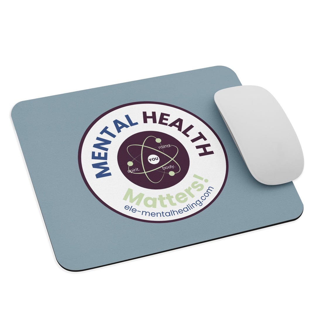 Mental Health Matters Blue Mouse Pad - Etsy