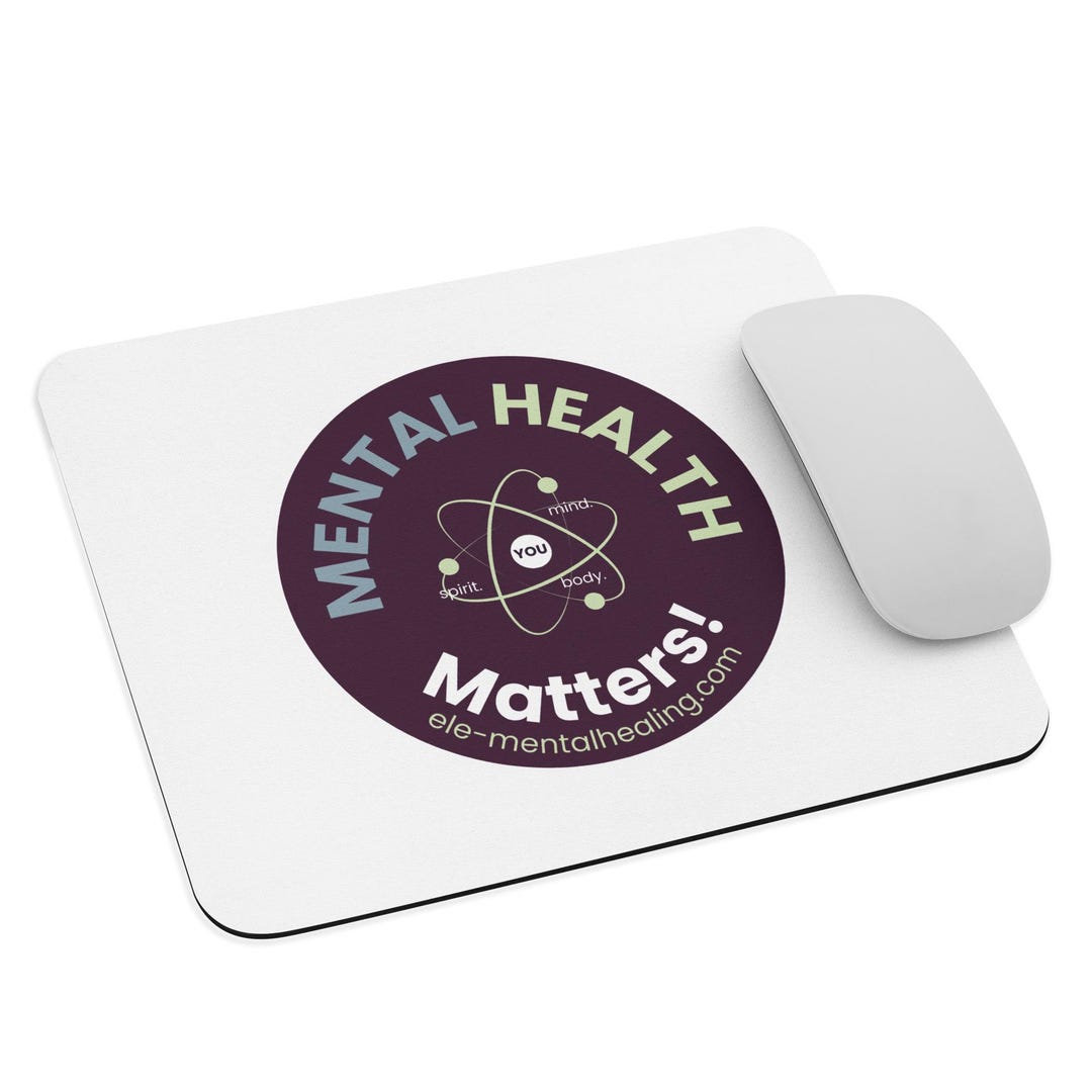 Mental Health Matters White Mouse Pad - Etsy