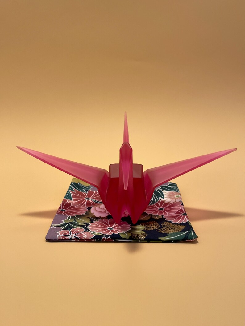 Japanese Origami Crane | Handmade Resin Origami Statue | Blossom - Etsy
